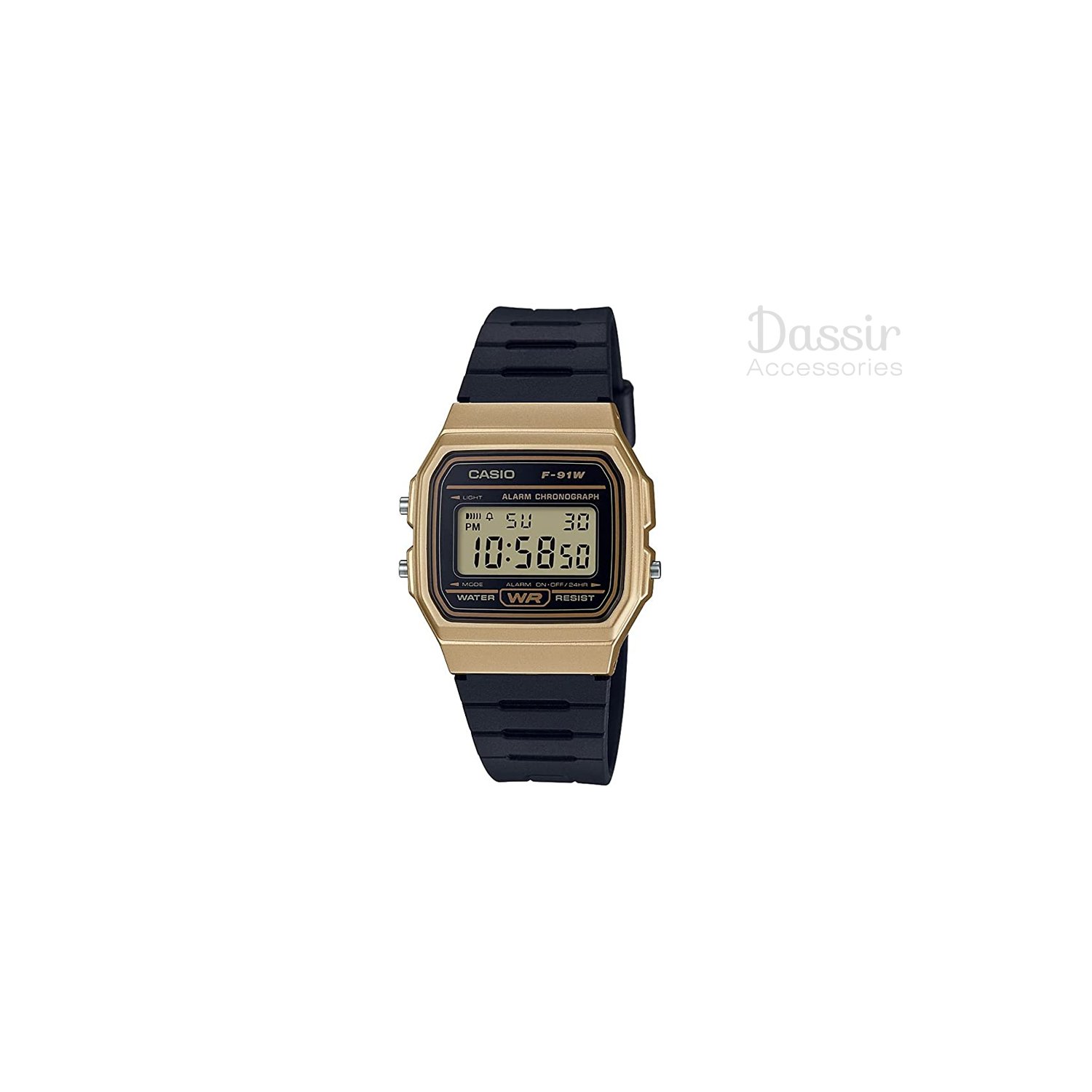 Reloj Casio F-91w Gold – DASSIR STORE